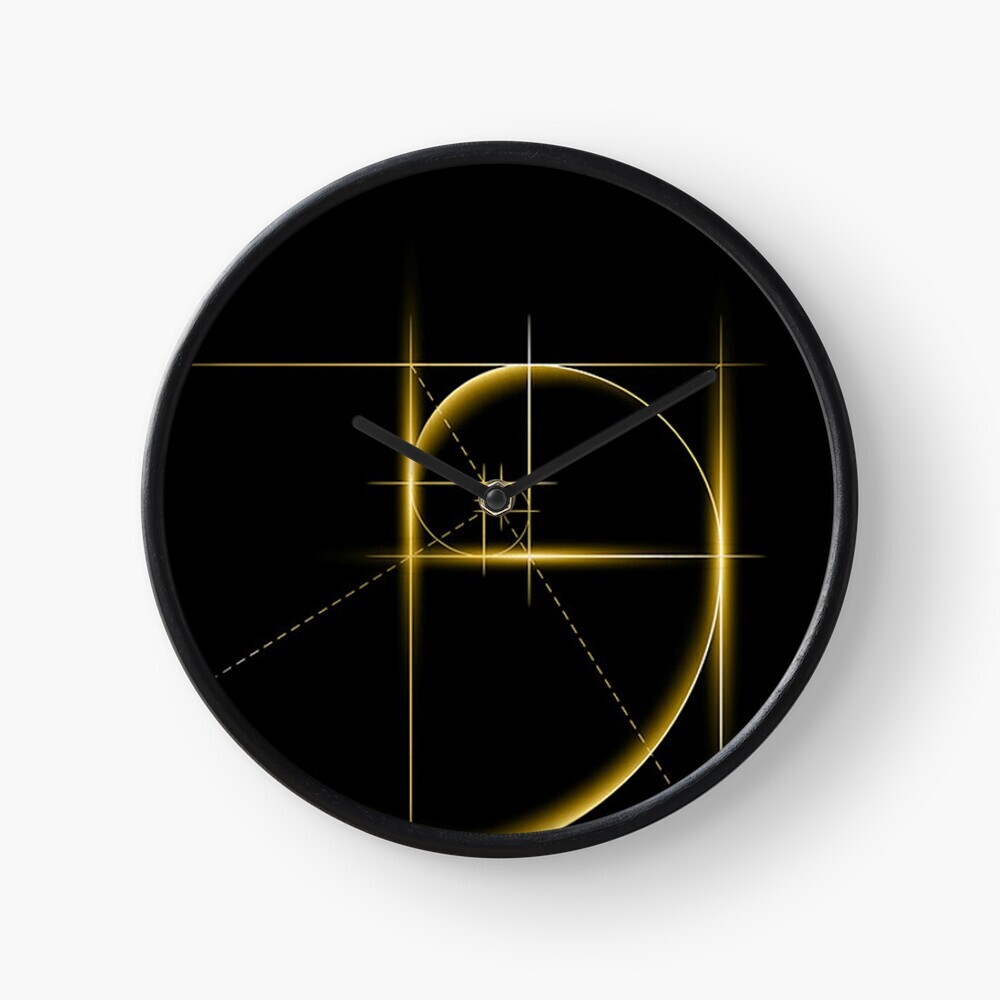 (Fibonacci Golden Ratio=4655) Wall Clock 12 Inch Funny Mantel ...