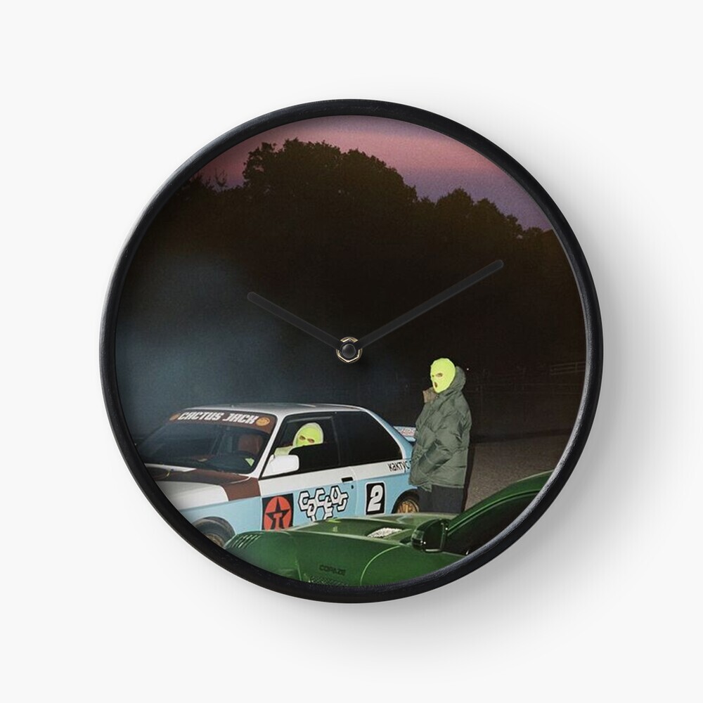 (Travis Scott Cactus Boys=6351) Wall Clock 12 Inch Funny Mantel ...