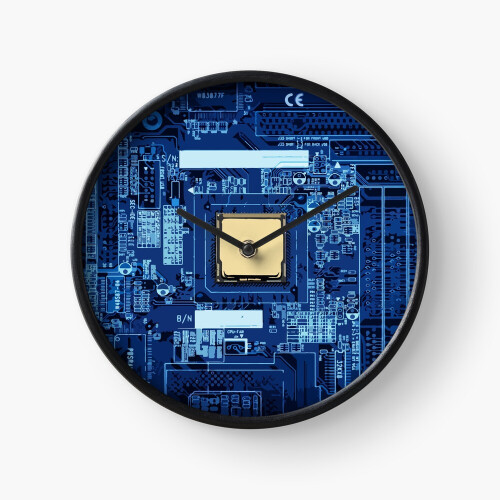 (Motherboard CPU=6237) Wall Clock 12 Inch Funny Mantel & Tabletop Art ...