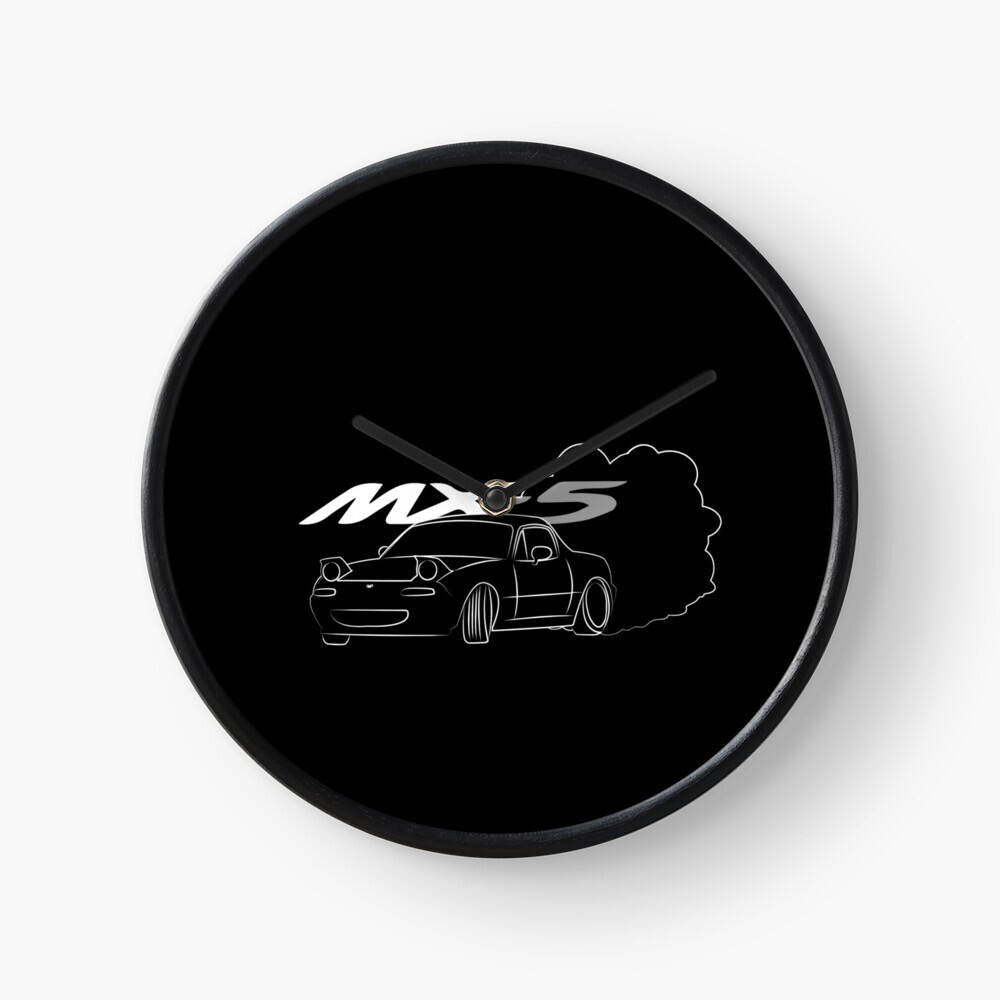 (MX-5 Drifting=6571) Wall Clock 12 Inch Funny Mantel & Tabletop Art ...