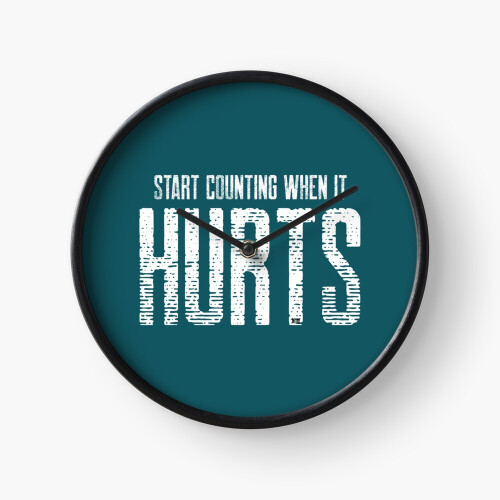 (START COUNTING WHEN IT HURTS BODYBUILDING WORKOUT=6986) Wall Clock 12 ...