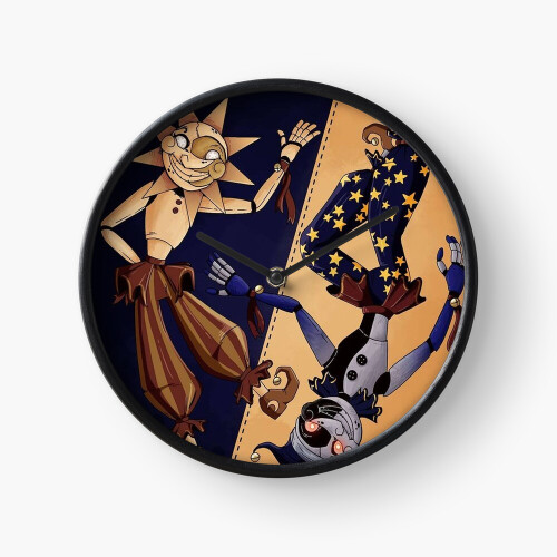 (Sundrop Fnaf Security Breach Sundrop=7160) Wall Clock 12 Inch Funny ...