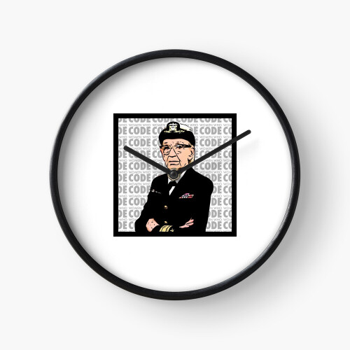 (Women who code - Grace Hopper=7638) Wall Clock 12 Inch Funny Mantel ...