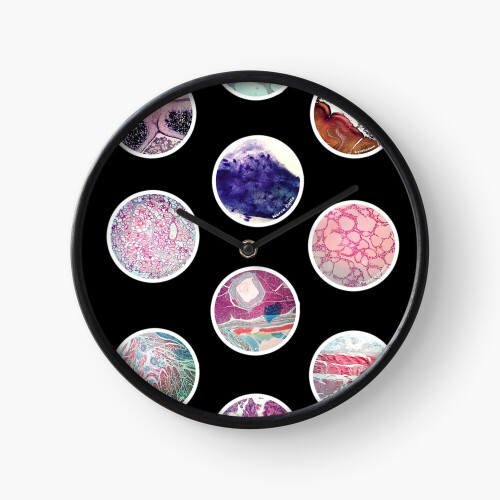 (Histology Slides=7474) Wall Clock 12 Inch Funny Mantel & Tabletop Art ...