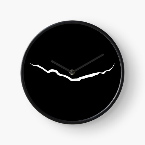 (The Crack in Time=8831) Wall Clock 12 Inch Funny Mantel & Tabletop Art ...
