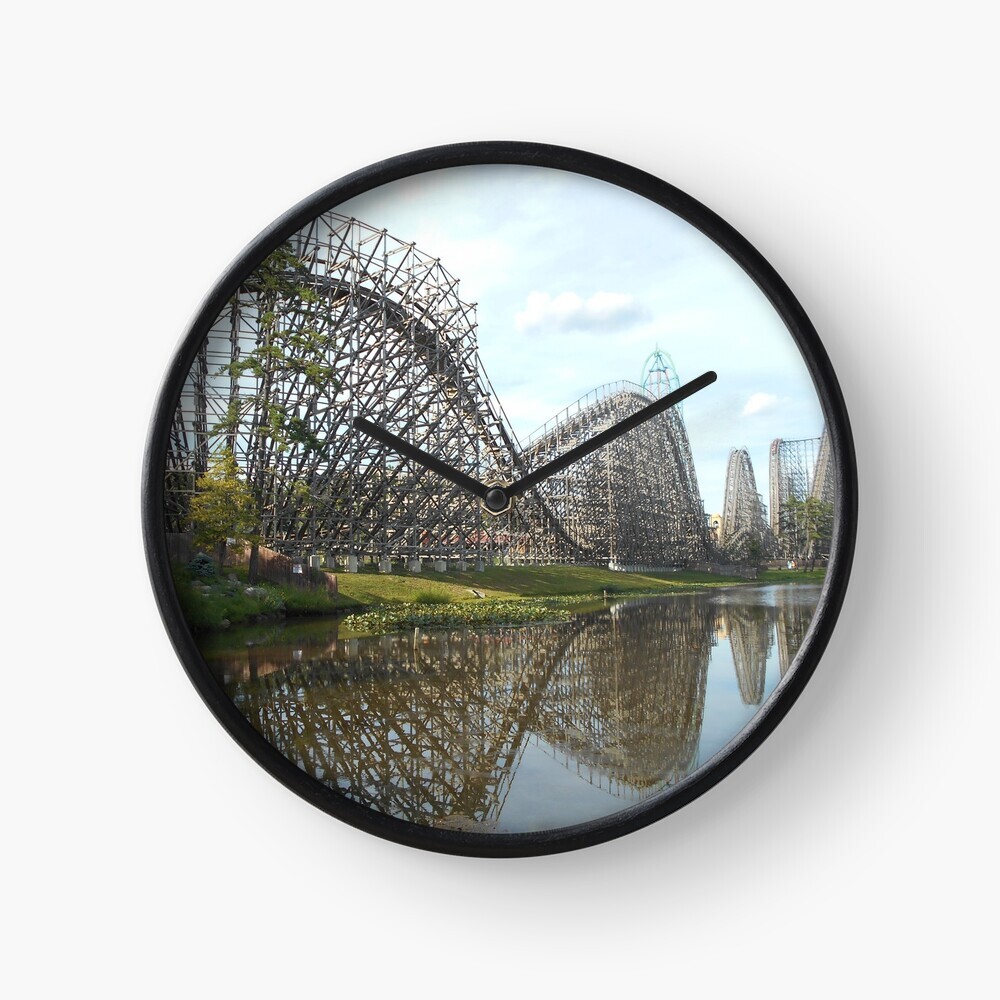 (El Toro - Six Flags Great Adventure Roller Coaster=8791) Wall Clock 12 ...