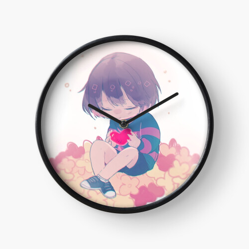 (Undertale Frisk=8734) Wall Clock 12 Inch Funny Mantel & Tabletop Art ...