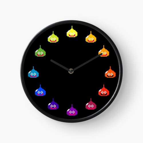 (Slime Color Wheel=8492) Wall Clock 12 Inch Funny Mantel & Tabletop Art ...
