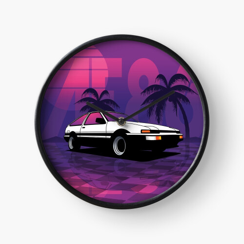 (AE86=8964) Wall Clock 12 Inch Funny Mantel & Tabletop Art Decor for ...