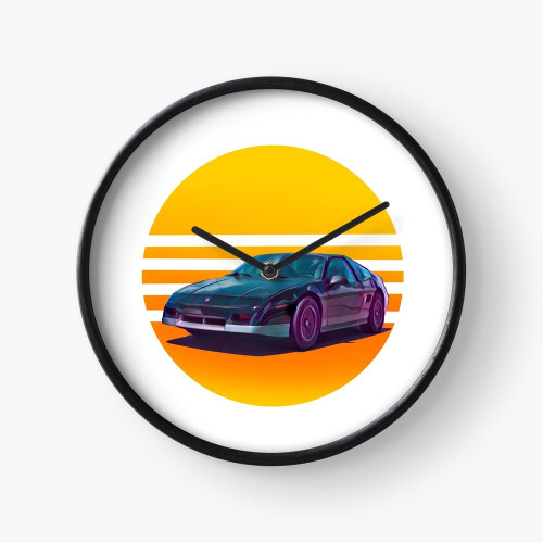 (Fiero GT=9439) Wall Clock 12 Inch Funny Mantel & Tabletop Art Decor ...
