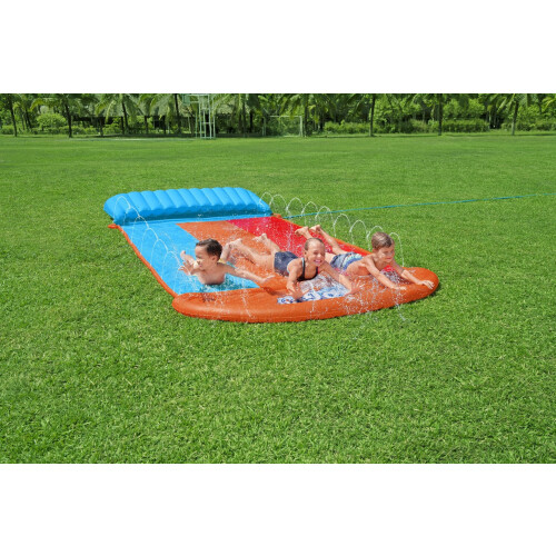 Bestway H2OGO! Triple Water Slide with Tsunami Splash Ramp 4.88 m on OnBuy