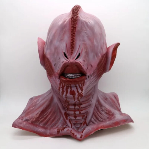 Eyeless Alien Mask Halloween Zombie Cosplay Creepy Latex Full Face ...