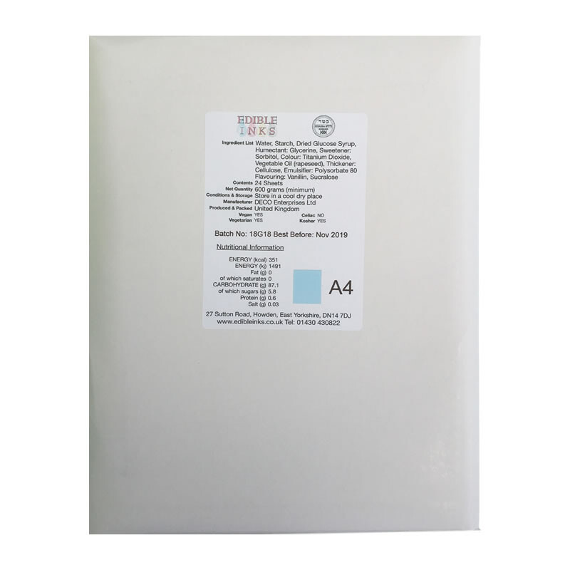 (A4 Full Sheet 210 x 297mm, 24 x A4 Sheets) A4 Printable Icing Sheets ...