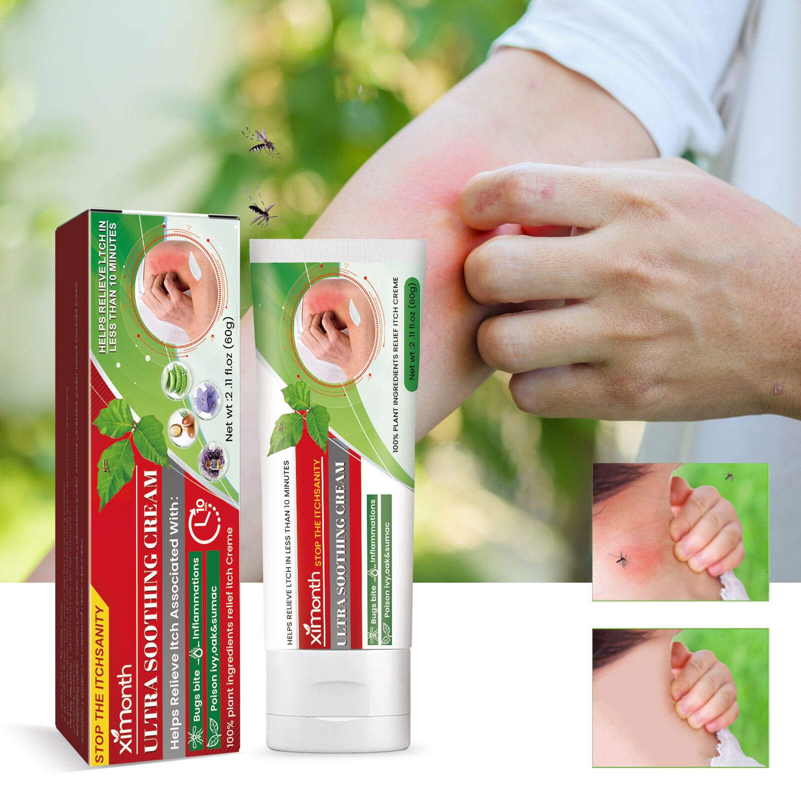 Ximonth Skin Itch Relief Cream For Effective Comfort From Insect Stings ...