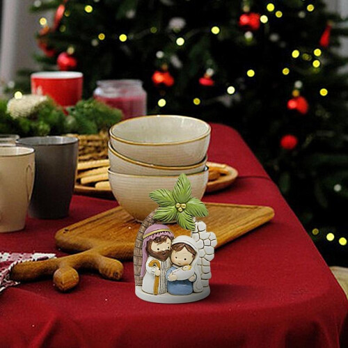 Holy Family Figurine Jesus Miniature Manger Scene Small Nativity Set ...