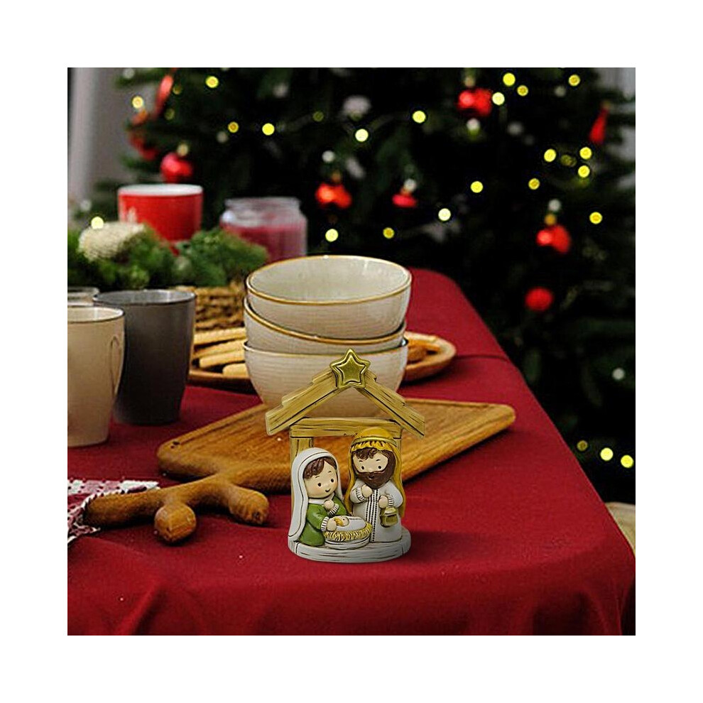 Holy Family Figurine Jesus Miniature Manger Scene Small Nativity Set ...