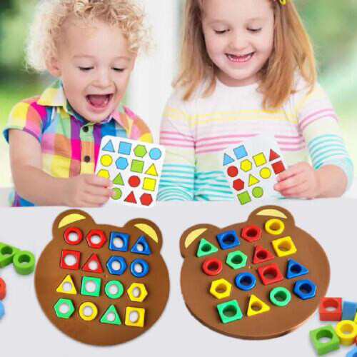 Shape Matching Game Color Sensory Educational Toy Shape Quick Matching ...