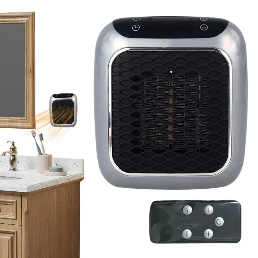 Wall Plug In Heater Fan Ceramic Space Heater Low Energy 3S Fast Heating ...