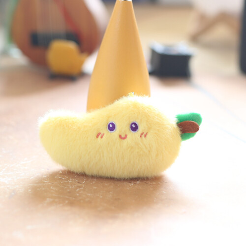 (Mango Bead Chain) Charming Mini Cute Plush Fruit And Vegetable ...