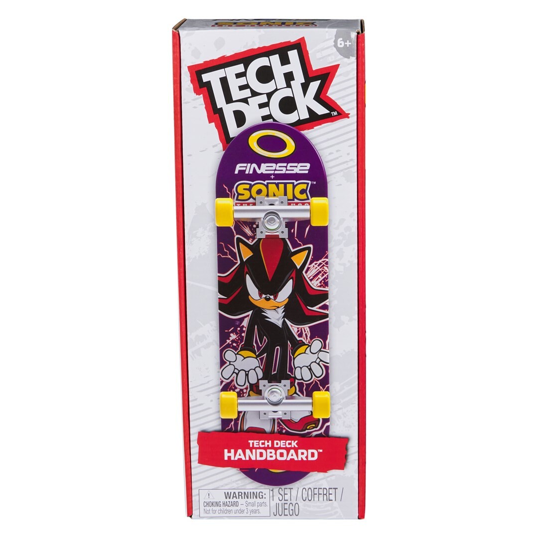 TECH DECK Finesse X Sonic The Hedgehog Handboard; Autentické mini ...