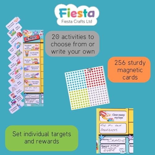 Fiesta Crafts Superhero Star Reward Chart - Magnetic Chore Board for ...