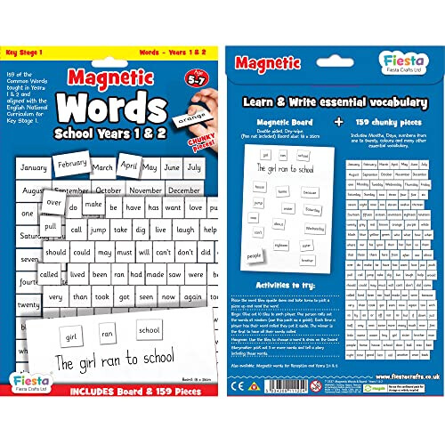 Fiesta Crafts Word Magnets for Kids - Learn to Read & Write Years 1 & 2 ...