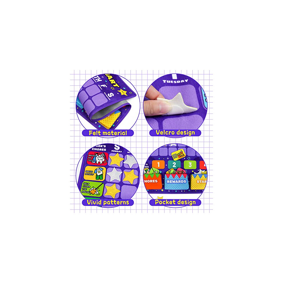 Taika 25.5x19 inch Reward Chart, Schedule for Kids, Daily Routine Chart ... Taika 25.5x19 inch Reward Chart, Schedule for Kids, Daily Routine Chart ...
