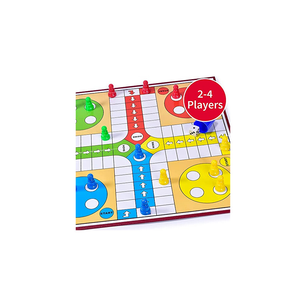HMN Ludo Game, Traditional Ludo Board Game, Folding Ludo Game Set ...