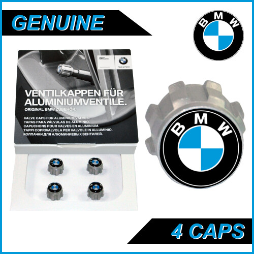 Genuine BMW Aluminium Protect TPMS Tyre Valve Caps For BMW M1 M2 M3 M4 ...