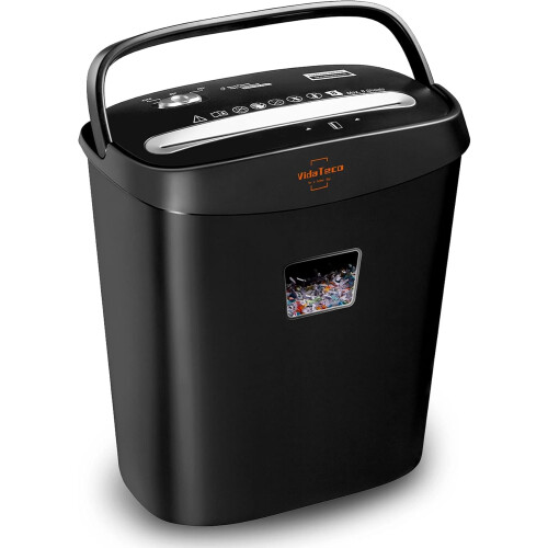 Cross Shredder 8 Sheet Shredder Shredded Paper/Cards/Staples/Paper ...