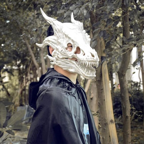 Dinosaur Head Mask Dino Moving Jaw Mask for Kid Aldult Halloween ...