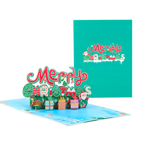 Merry Christmas Pop Up Card 3D Pop Up Christmas Card Pop Up Christmas ...