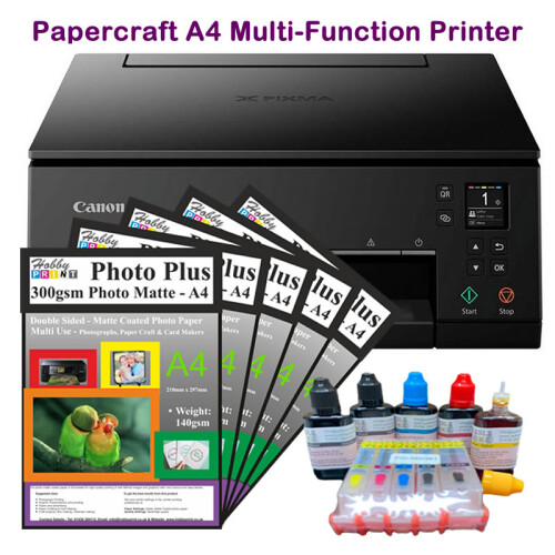 Craft & Papercraft A4 Multi-Function Printer Bundle, Ink & Cardstock ...