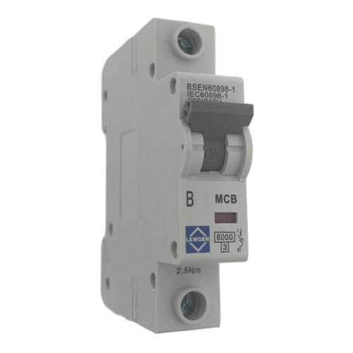 Lewden G06-1B40 Miniature Circuit Breaker MCB - Type B 6kA - 40 amp on OnBuy