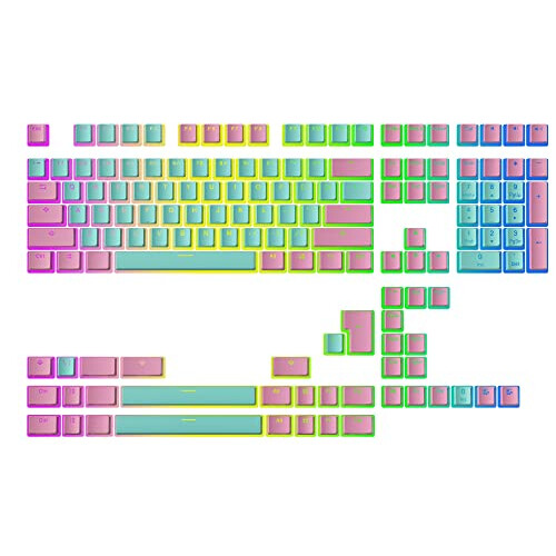 Ranked Pudding v2 PBT Keycaps | 145 Double Shot Translucent ANSI US ...