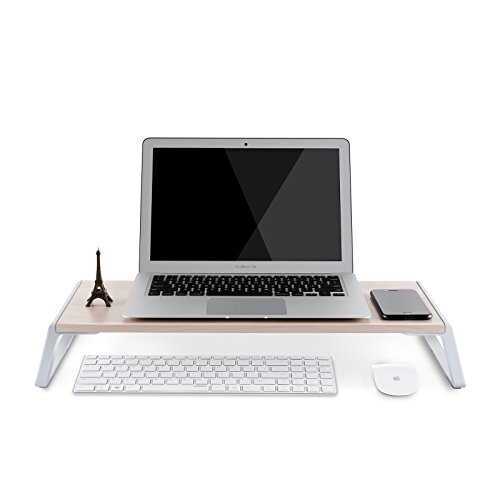 ThingyClub Monitor Stand Riser with Metal Feet for Computer Laptop iMac ...