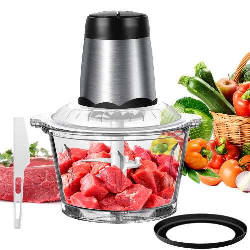 Multi Chopper 2L Electric Fruit & Vegetable Mini Chopper Mincer Mixer ...
