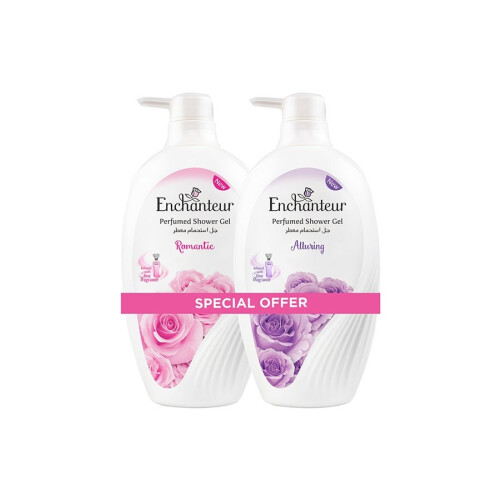 Enchanteur Perfumed Shower Gel Romantic & Alluring 550ml Pack of 2 ...
