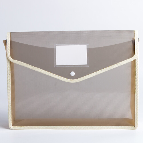 (khaki horizontal) Stationery Storage Folder File Folder Waterproof ...