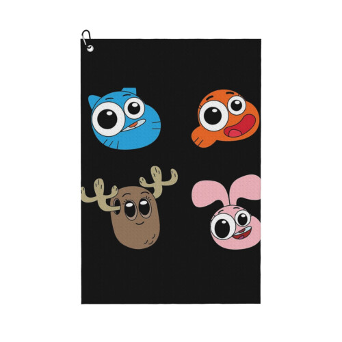 (The Amazing World Of Gumball Cute_8036) Golf Towel Funny Printed ...