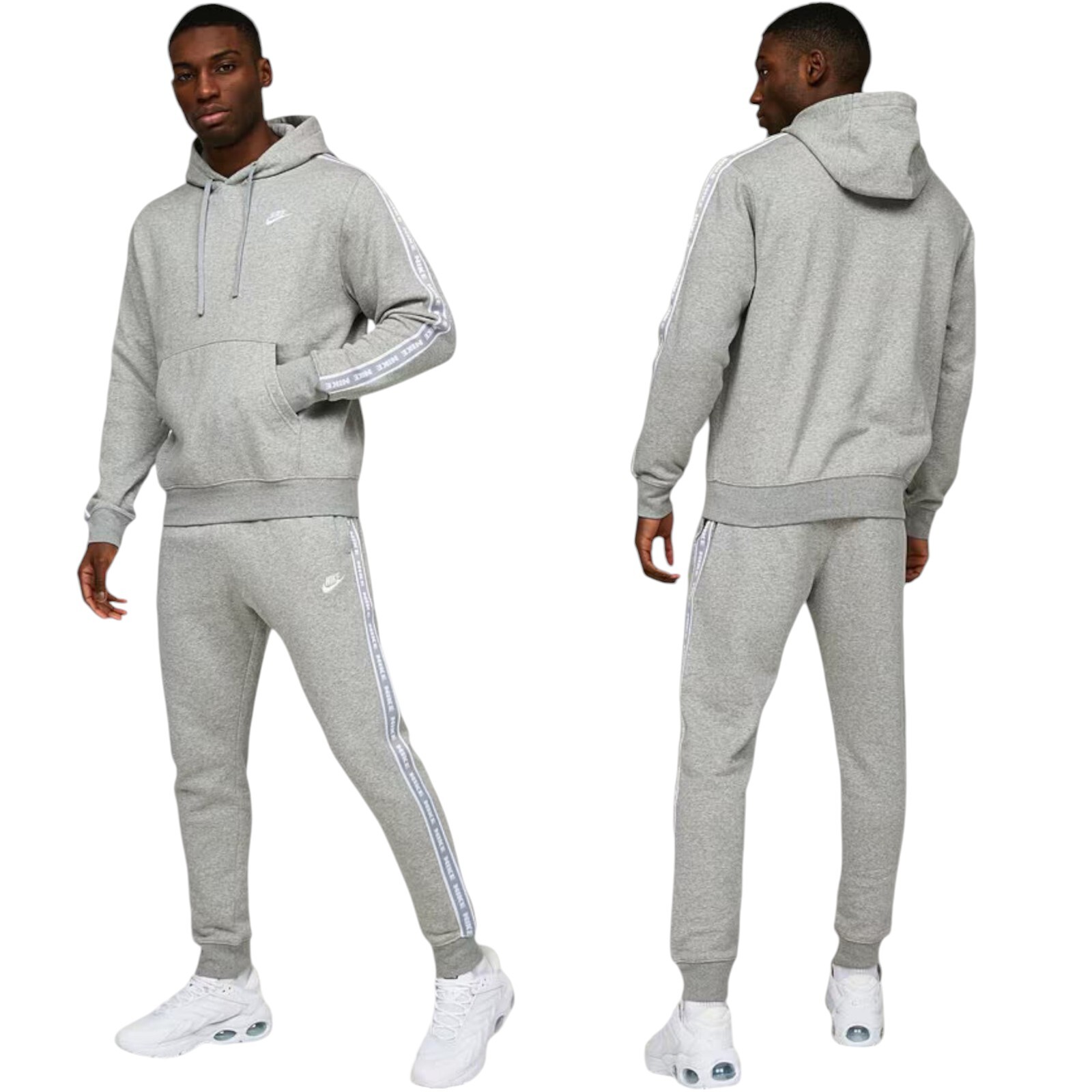 (Full Tracksuit, Large) Nike Aries Club Tape Mens Tracksuit In Grey on ...