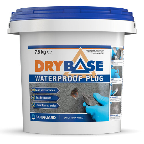 Drybase Plug 7.5 Kg plugging compound - Stop Water Leaks in just 30 ...