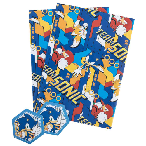 Sonic The Hedgehog Gift Wrap Sheets on OnBuy