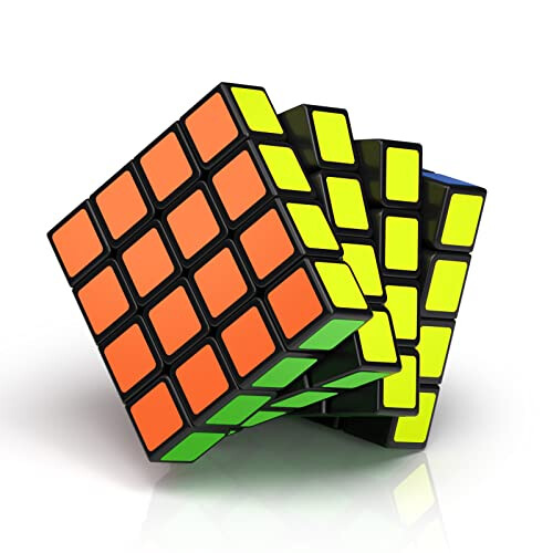 ROXENDA 4X4 Speed Cube, QiYuan Original 4x4x4 Fast Cube Super-Durable ...