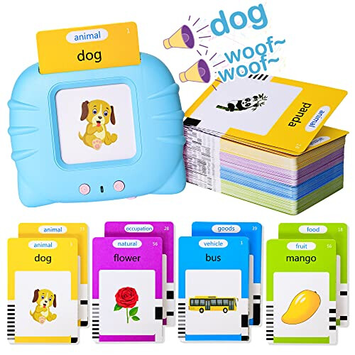Talking Flash Cards Early Educational Toys for 3 4 5 6 Year Old Baby ...