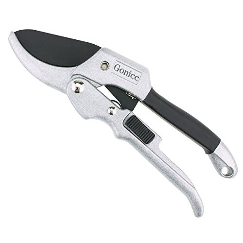 gonicc 8" Professional SK-5 Steel Blade Bypass Pruning Shears(GPPS-1004), SK-5 Steel Blade with ...