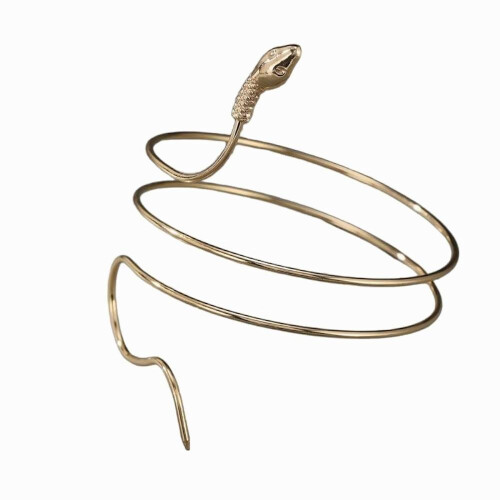 Bling Queen Adjustable Serpent Snake Upper Arm Ring Armlet, Cuff For ...