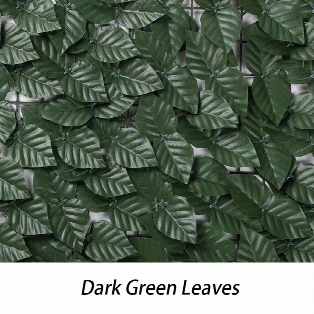 Artificial Ivy Leaf Fence Screen Stable Stitching Grid Faux Hedge ...