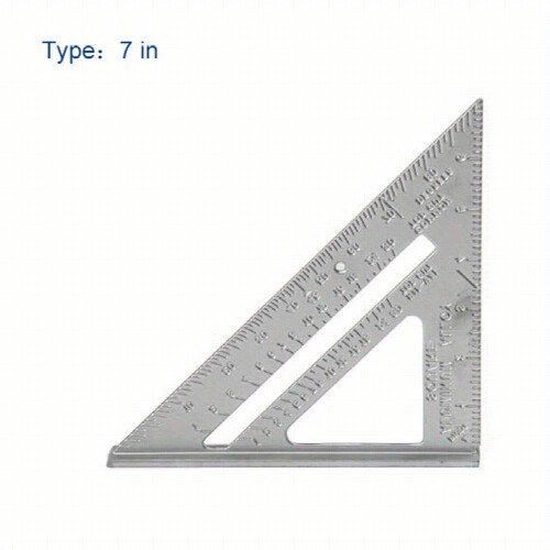 1pc Triangle Square Ruler Measurement Tool Aluminum Alloy Speed ...