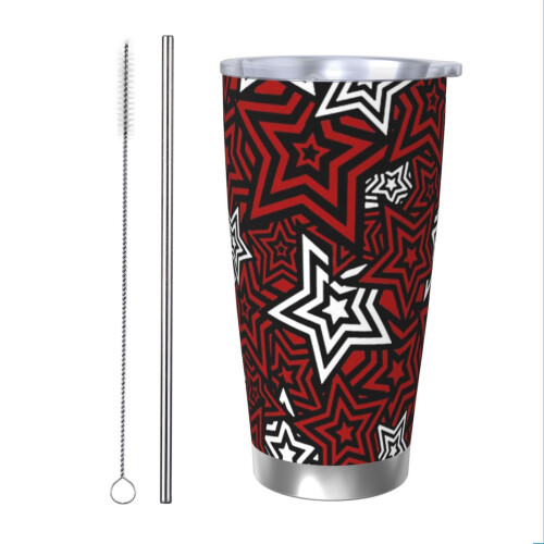 (Persona 5 Royal Phantom Thief Star Mask Pattern_3254) Stainless Steel ...